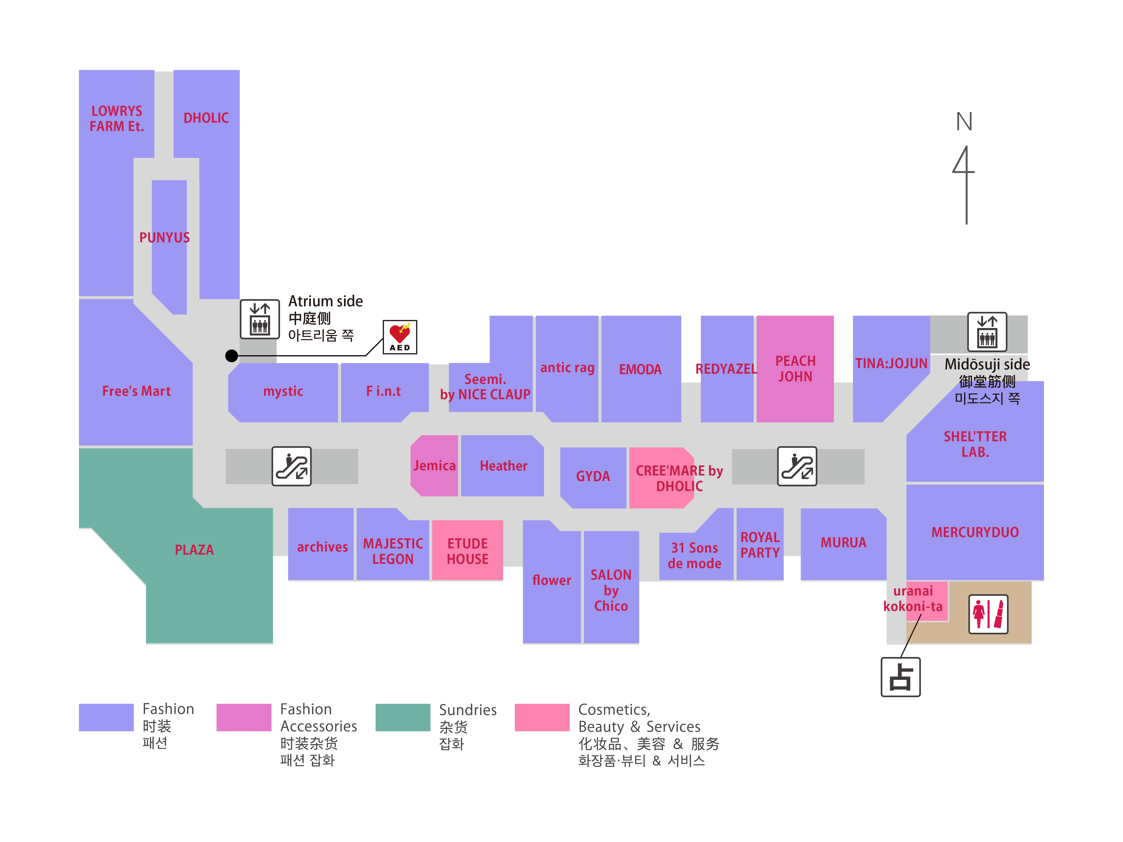 LUCUA 6F Floor Map | LUCUA osaka