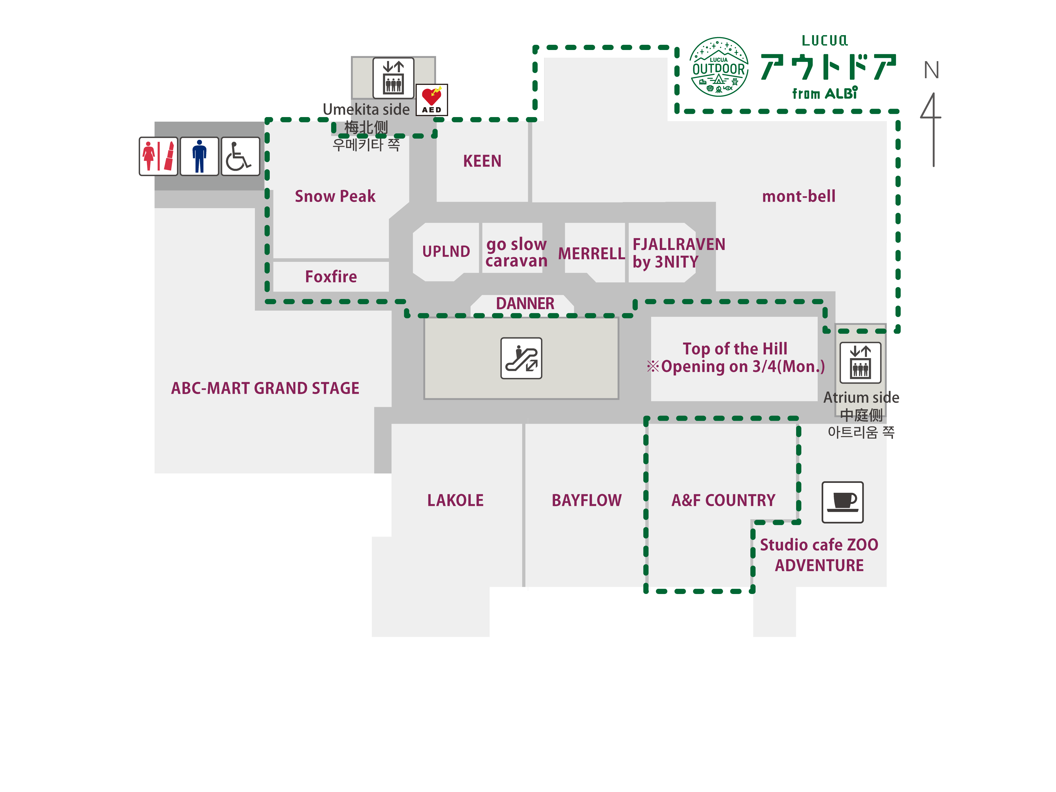 LUCUA 1100 6F Floor Map | LUCUA osaka